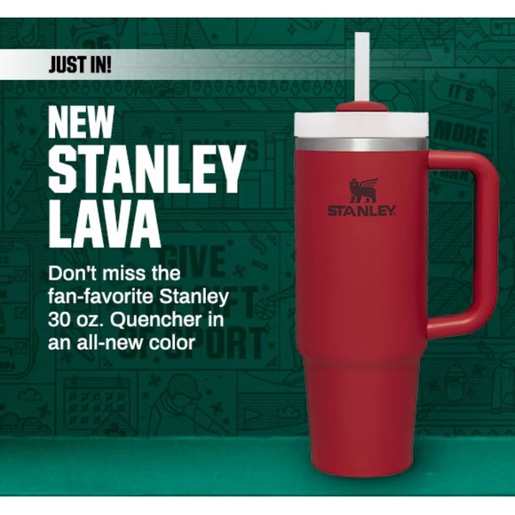 Stanley | Dining | Stanley 3 Oz Quencher H20 Flowstate Tumbler Lava ...